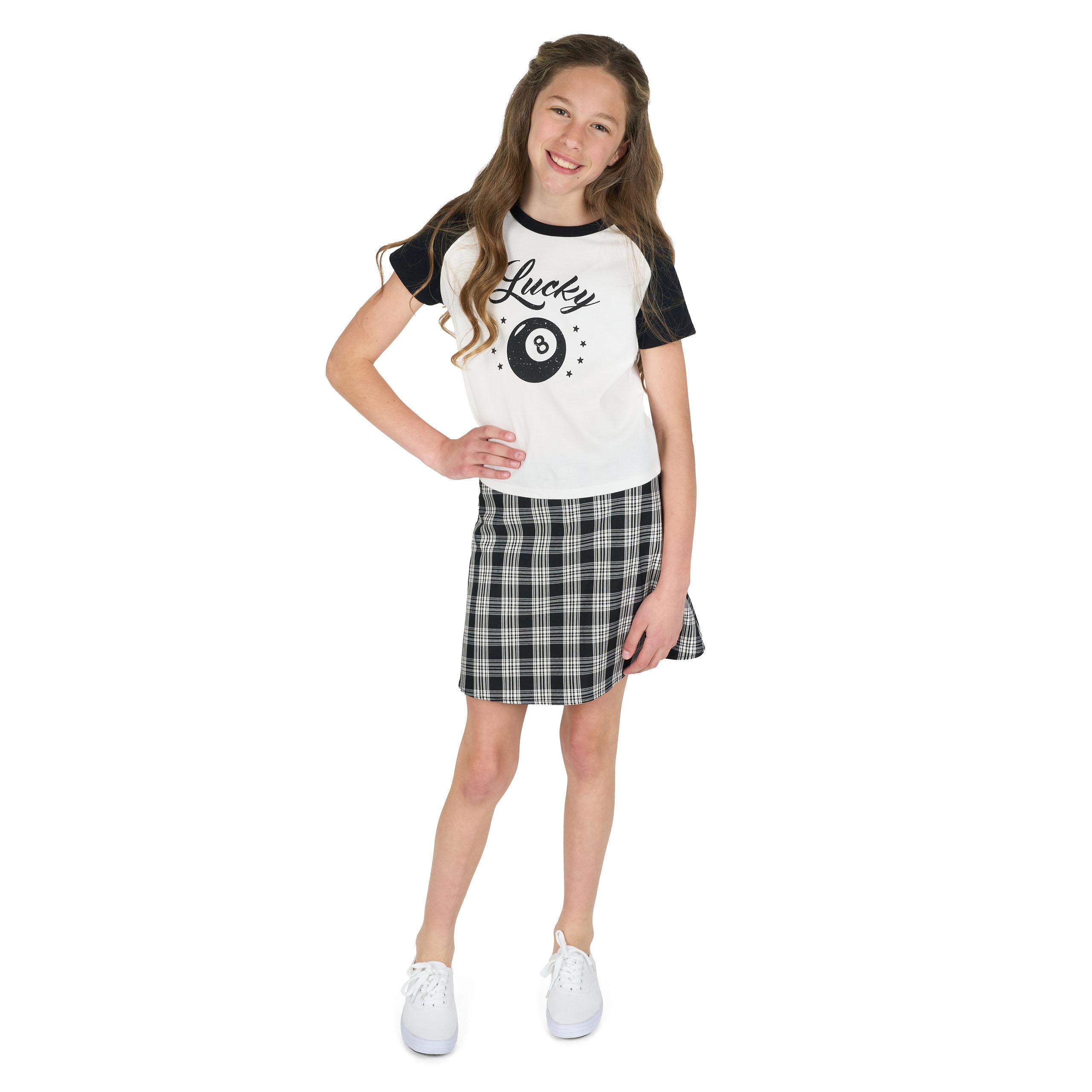 Click here for Girls (7-12) Tween Diva Lucky 8 Ball Tee with Plai... prices