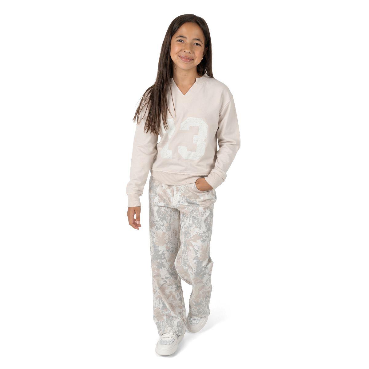 Click here for Girls (7-12) Tween Diva 13 Raw Edge Top & Camo Pan... prices