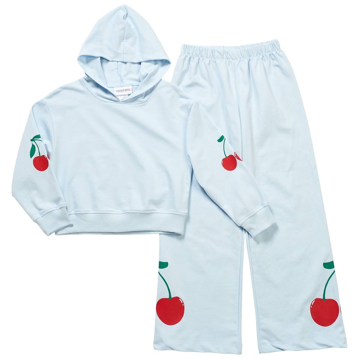 Click here for Girls (7-12) Tween Diva 2pc. Cherry Hoodie w/ Wide... prices