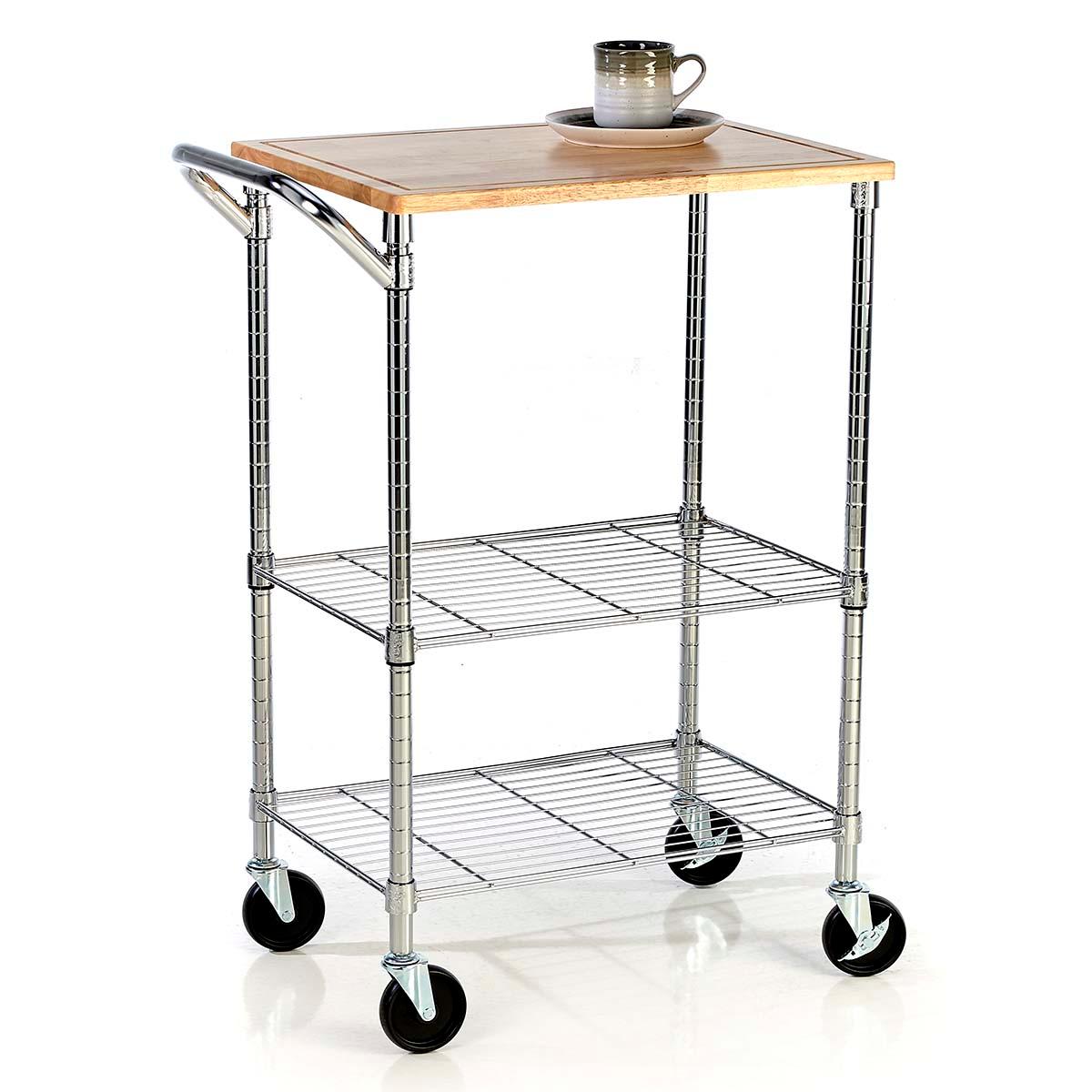 Click here for Metal Kitchen Block Cart with Shelf prices