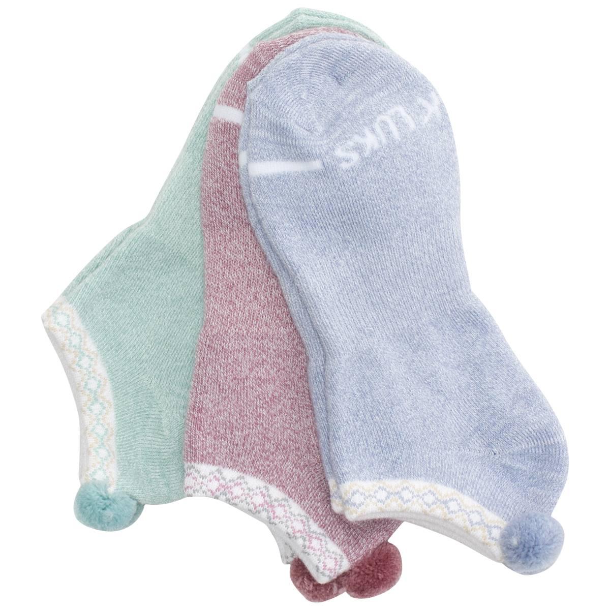 Click here for Womens MUK LUKS(R) 3pk. Dream Step Low Cut with Po... prices