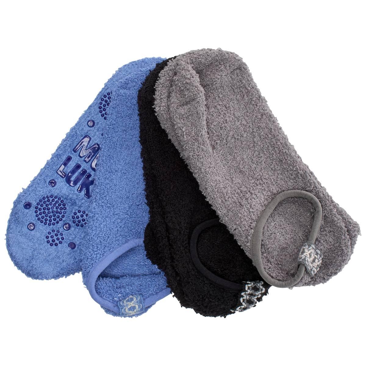 Click here for Womens MUK LUKS(R) 3pk. Low Cut Cozy Socks With Gr... prices