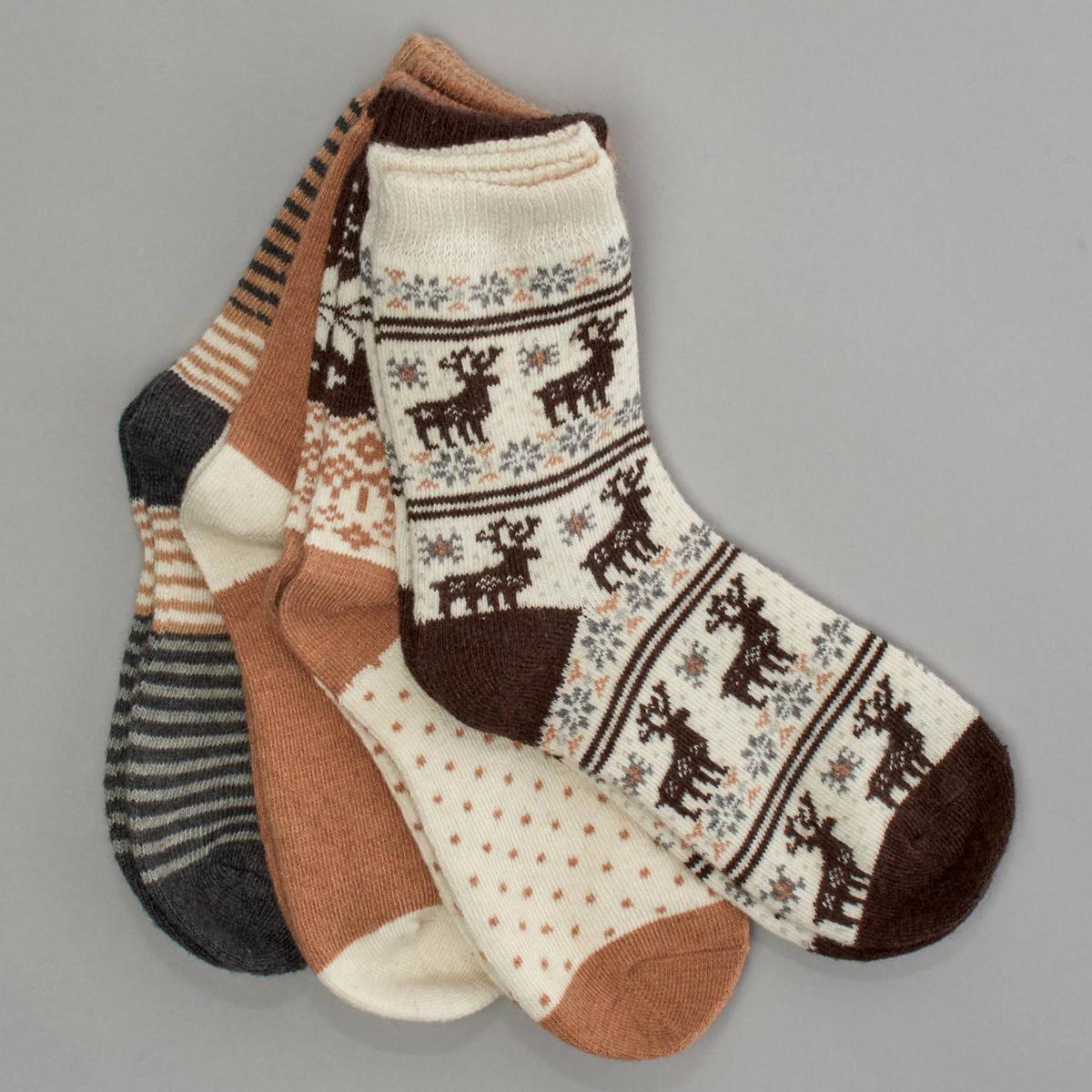 Click here for Womens MUK LUKS(R) 4pk. Holiday Boot Socks - Salte... prices
