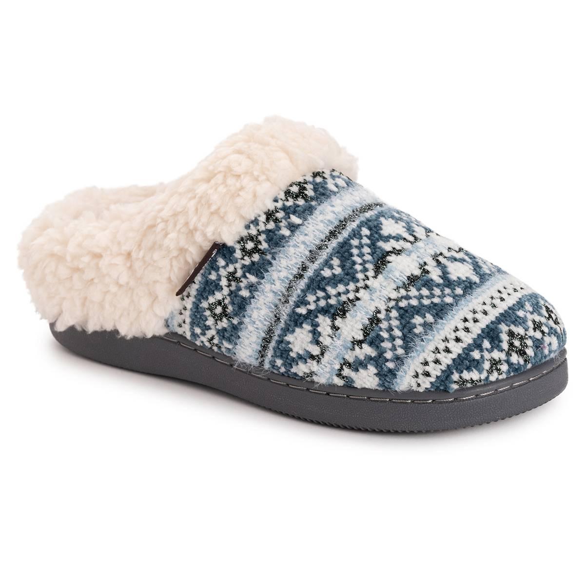 Womens MUK LUKS(R) Fair Isle Suzanne Clog Slipper