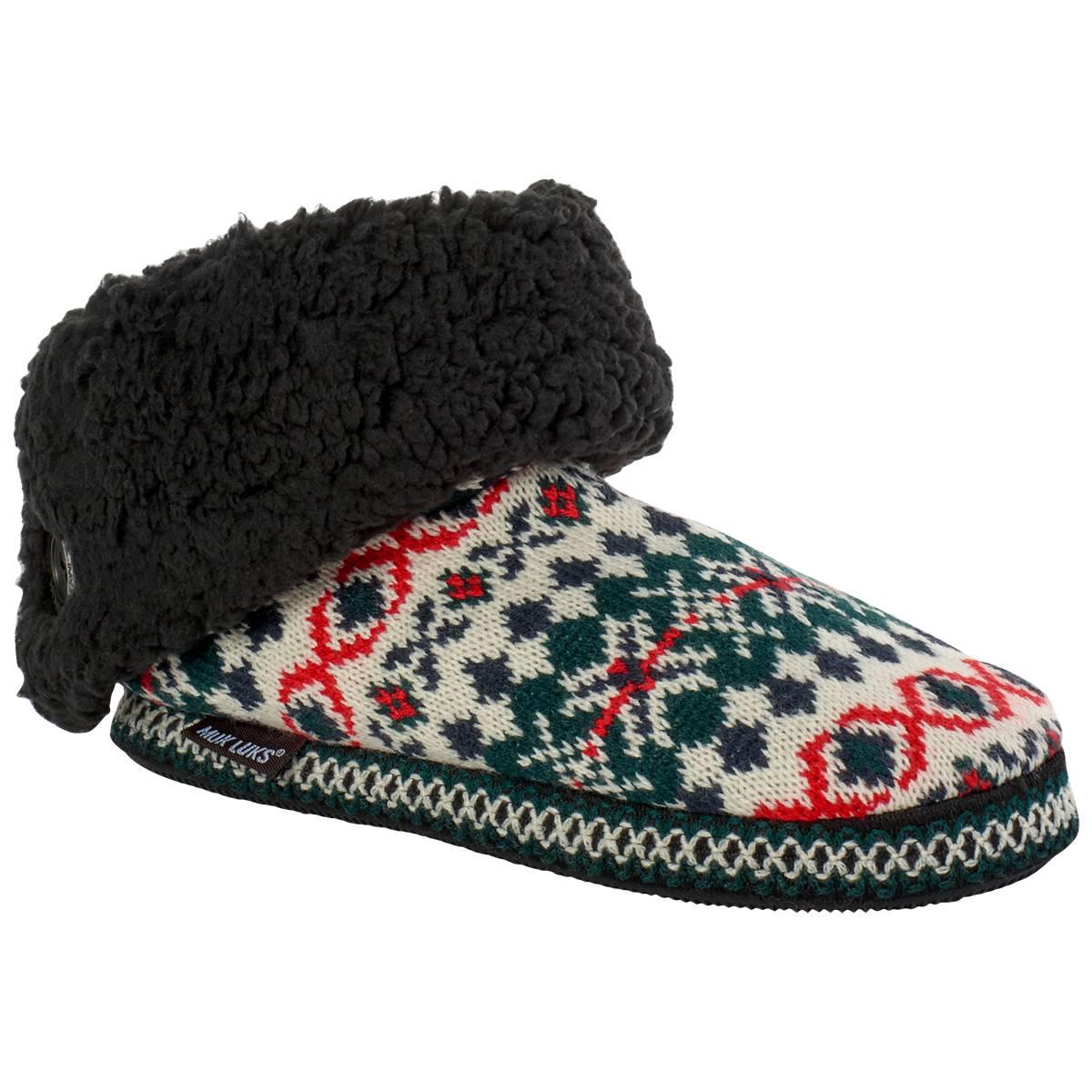 Click here for Womens MUK LUKS(R) Melinda Boot Slippers - Navy/Mu... prices