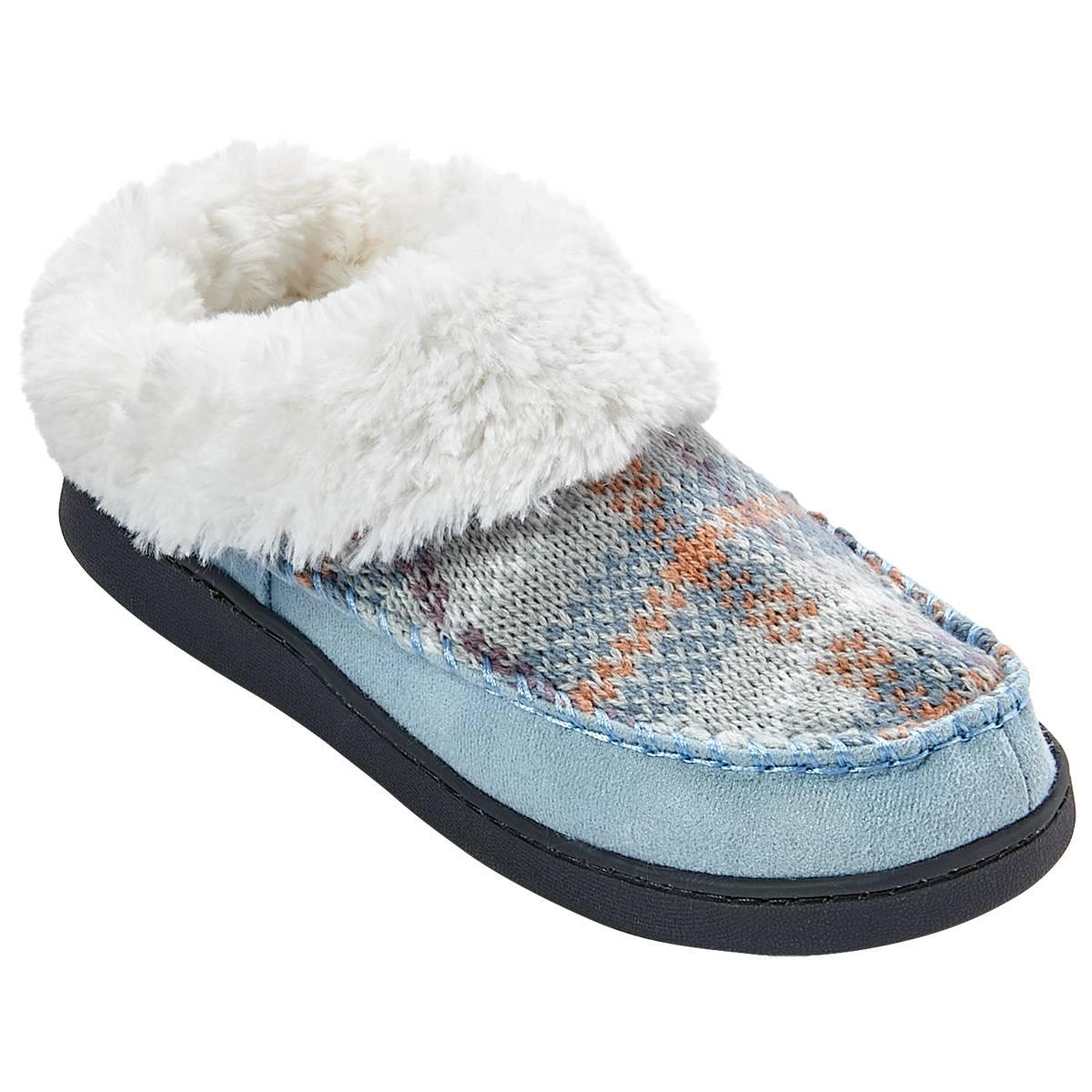 Muk Luks Womens Minerva Slipper - Blue grey