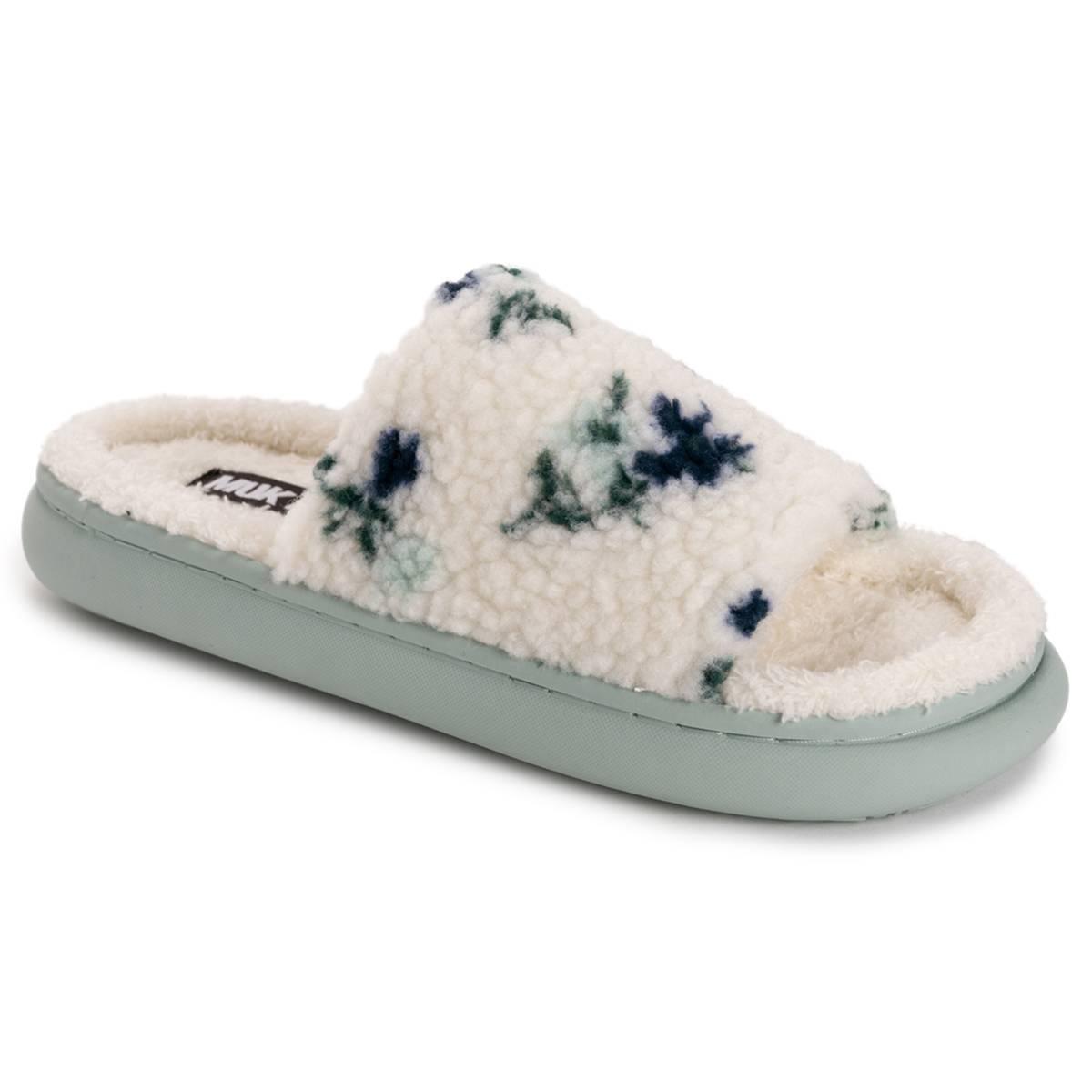 Click here for Womens MUK LUKS(R) Marsai Floral Mint Slide Slippe... prices