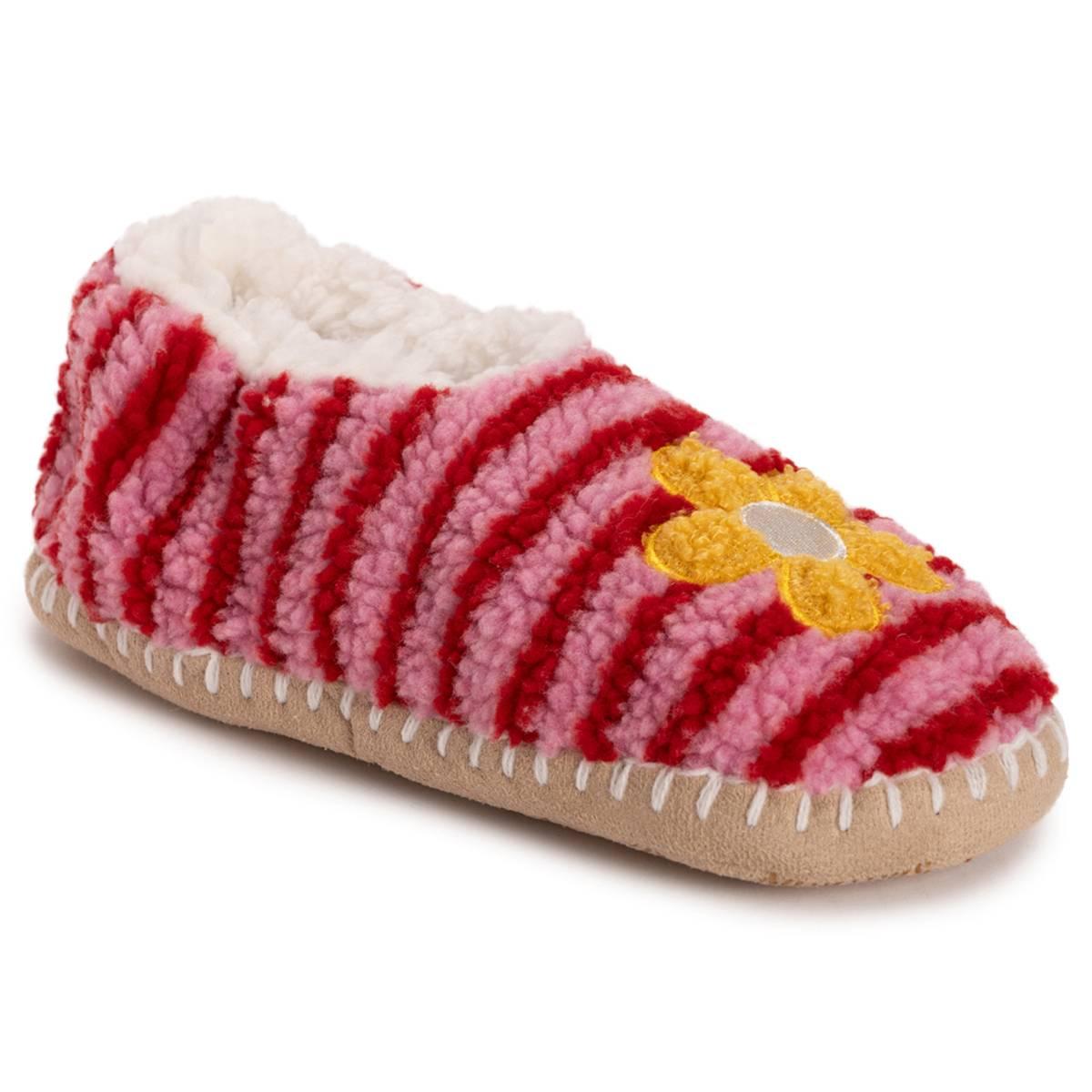 Click here for Womens MUK LUKS(R) Stripe Floral Sherpa Ballerina... prices