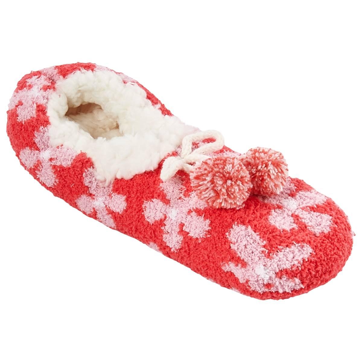 Click here for Womens Muk Luks Cozy Ballerina Slippers - Pink prices