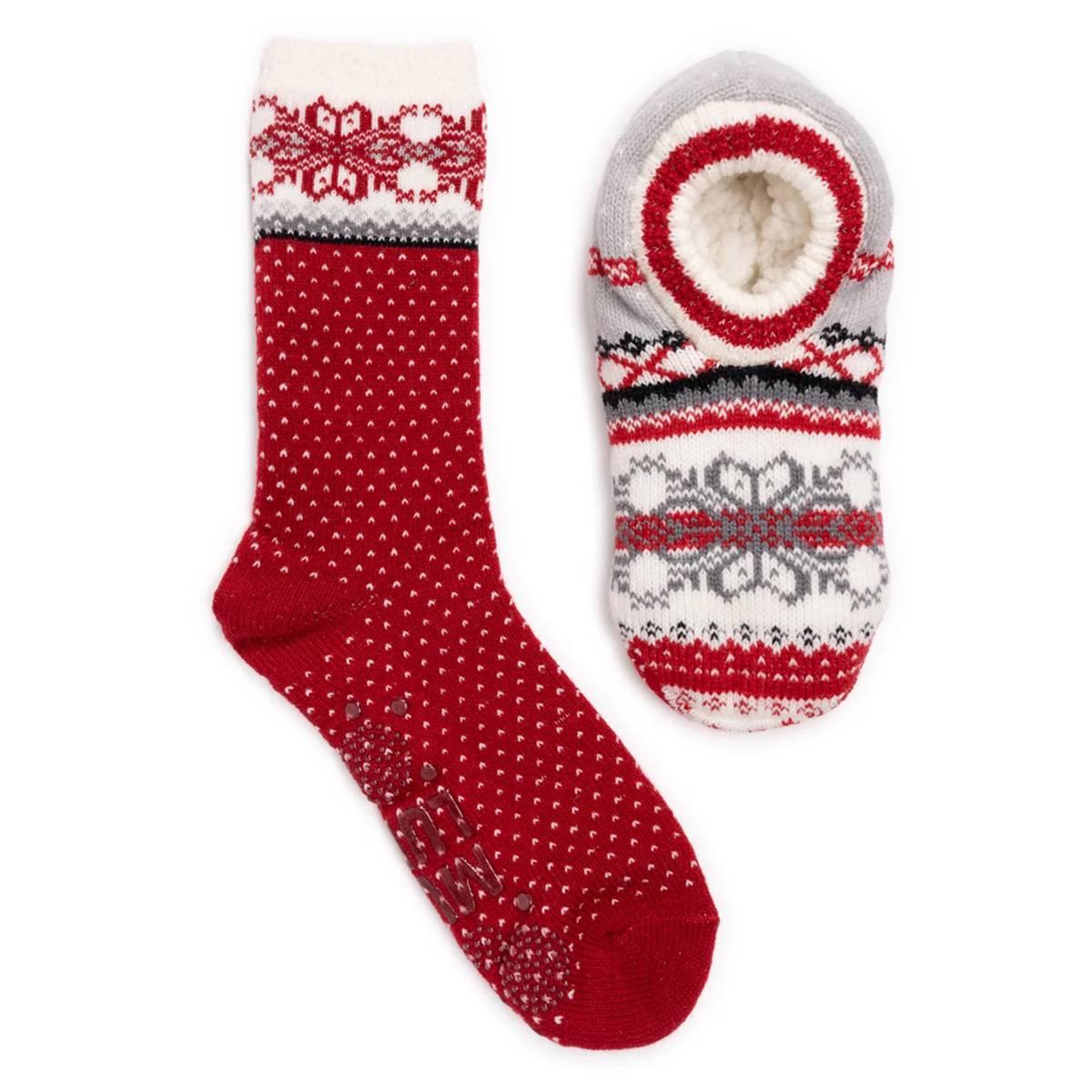Muk Luks Womens Ballerina Set Fall - Medium grey heather