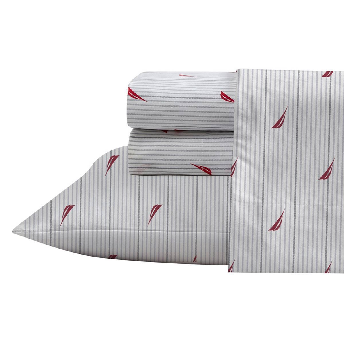 Click here for Nautica Audley Stripe Cotton Percale Twin Sheet Se... prices