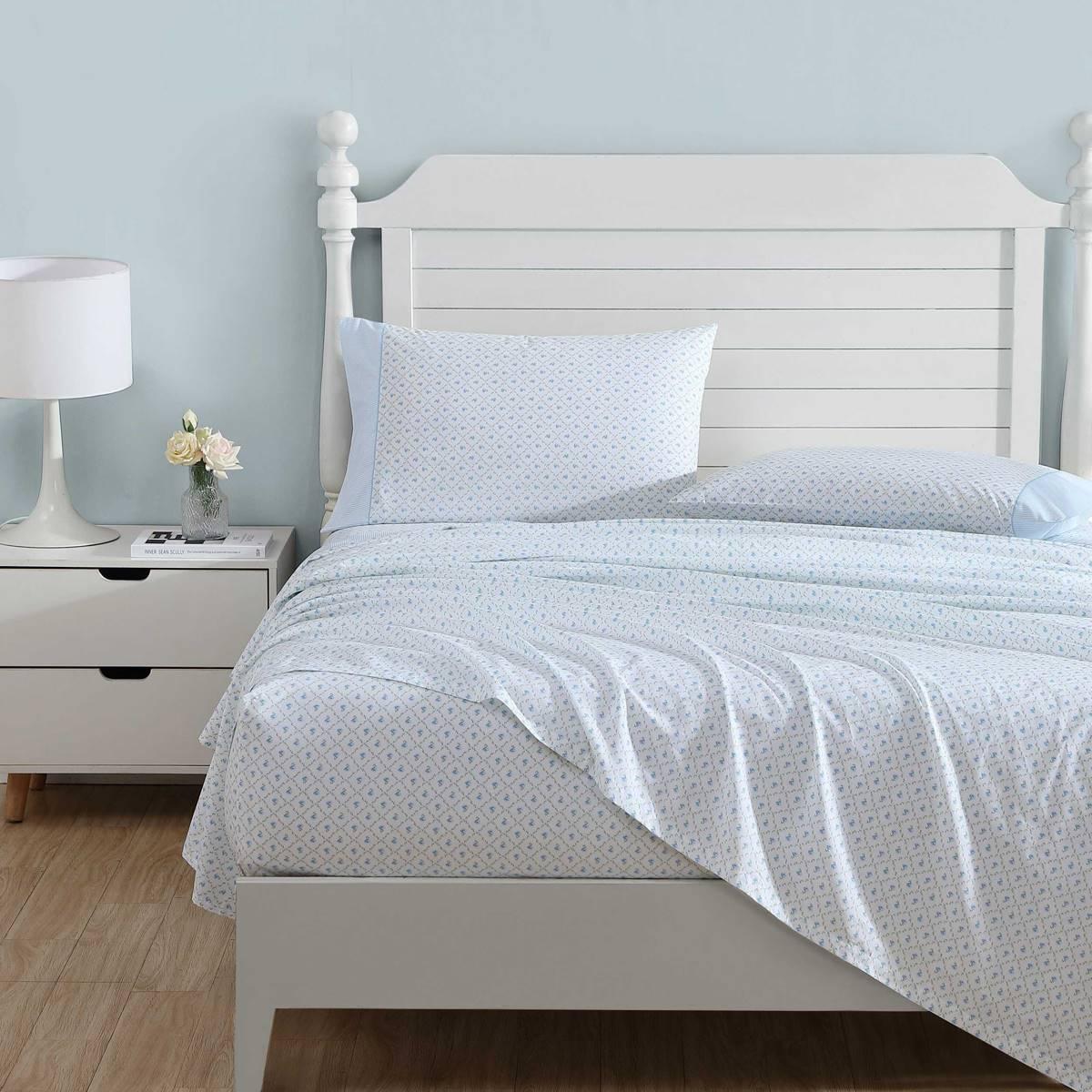 Click here for Laura Ashley(R) Kate 100 Cotton Percale Sheet Set prices