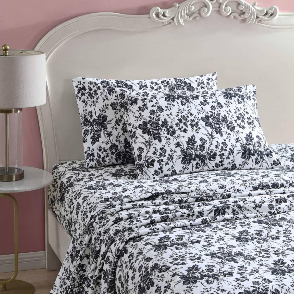 Click here for Betsey Johnson Betseys Toile Microfiber Sheet Set prices