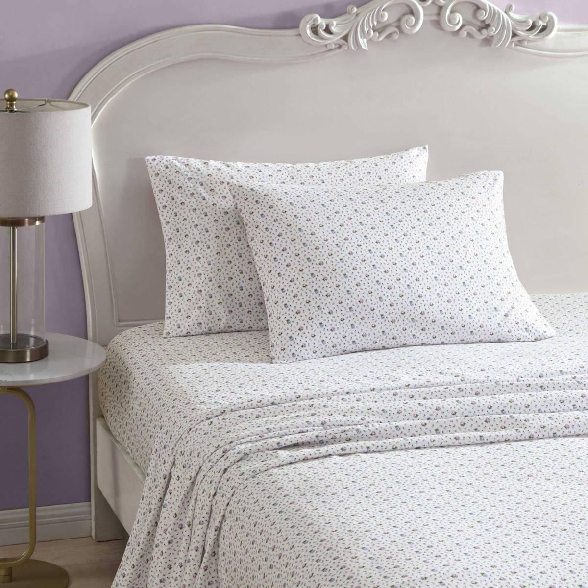 Betsey Johnson Printed Microfiber 3 Piece Sheet Set  Twin Xl - Floral Ditsy