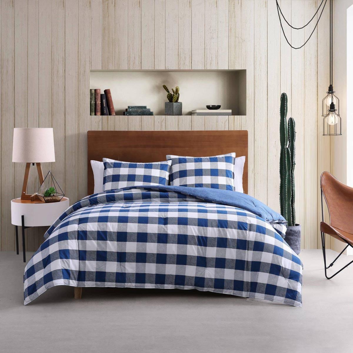 Click here for Wrangler Bison Plaid Cotton Comforter Set prices
