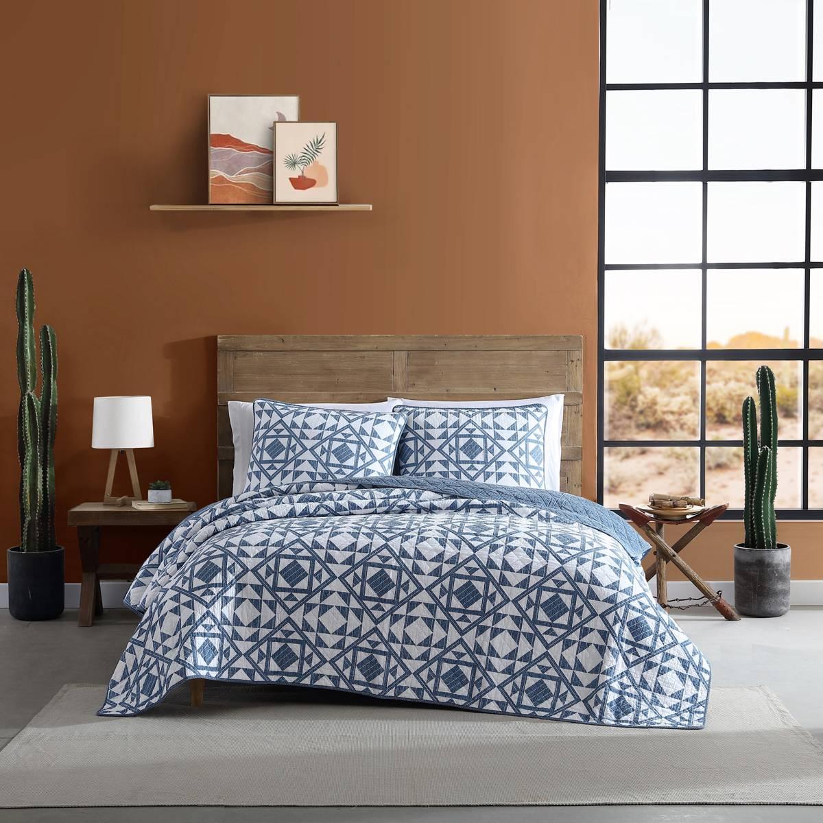 Click here for Wrangler Phoenix Patchwork Reversible Cotton Quilt... prices