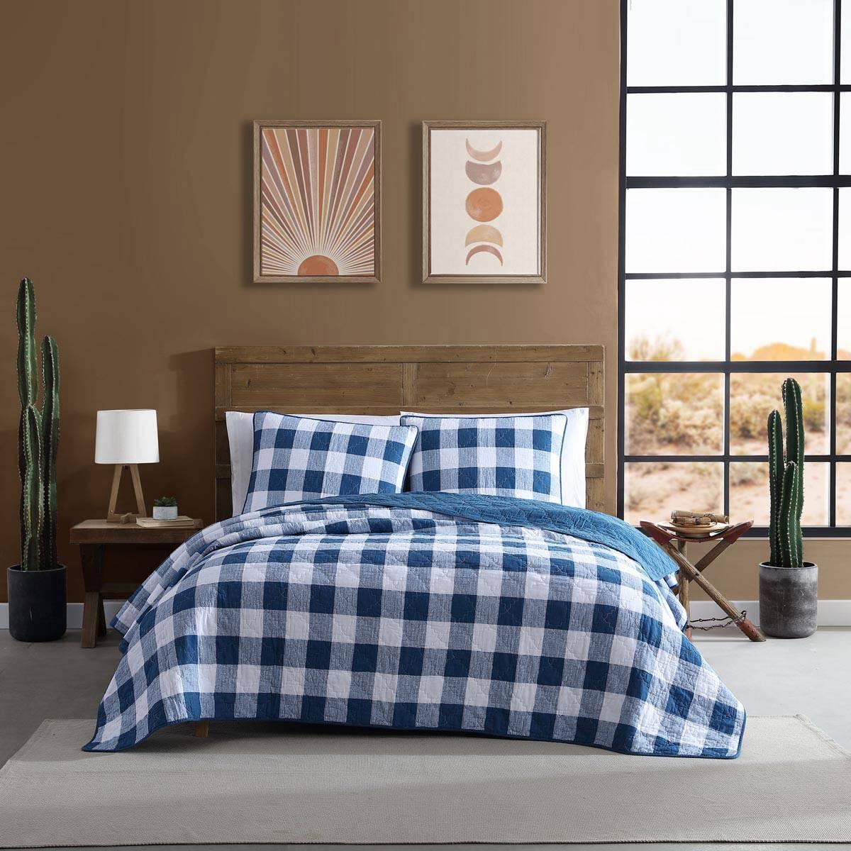 Wrangler Flagstaff Check Cotton Quilt Set