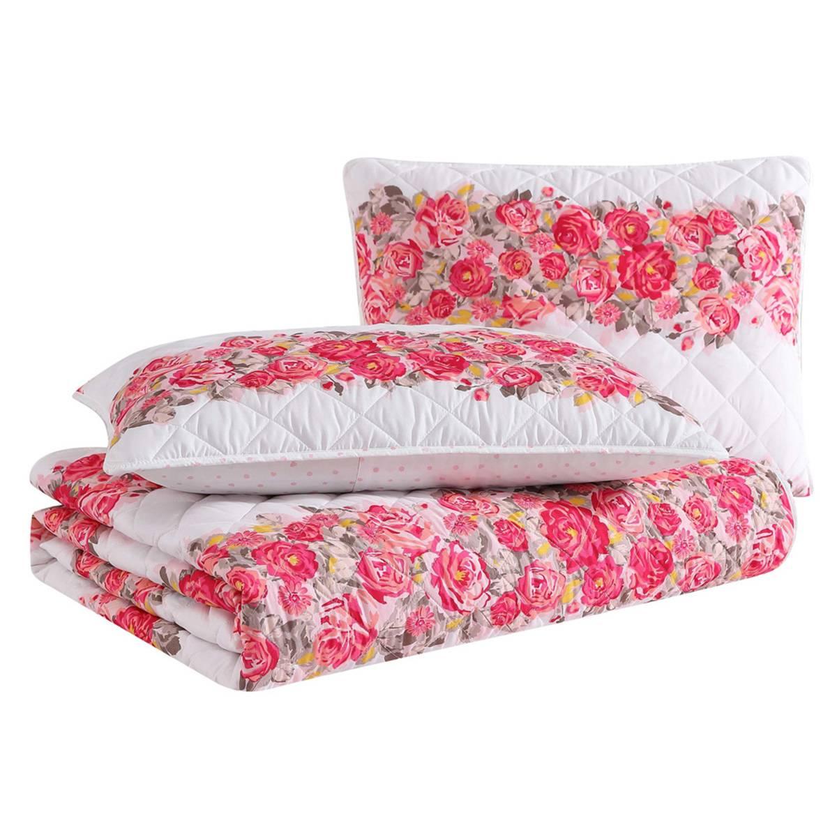 Click here for Betsey Johnson Banded Floral Microfiber Reversible... prices