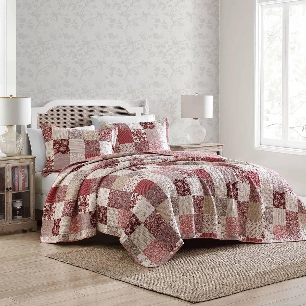 Click here for Laura Ashley(R) Celina Patchwork Cotton Reversible... prices