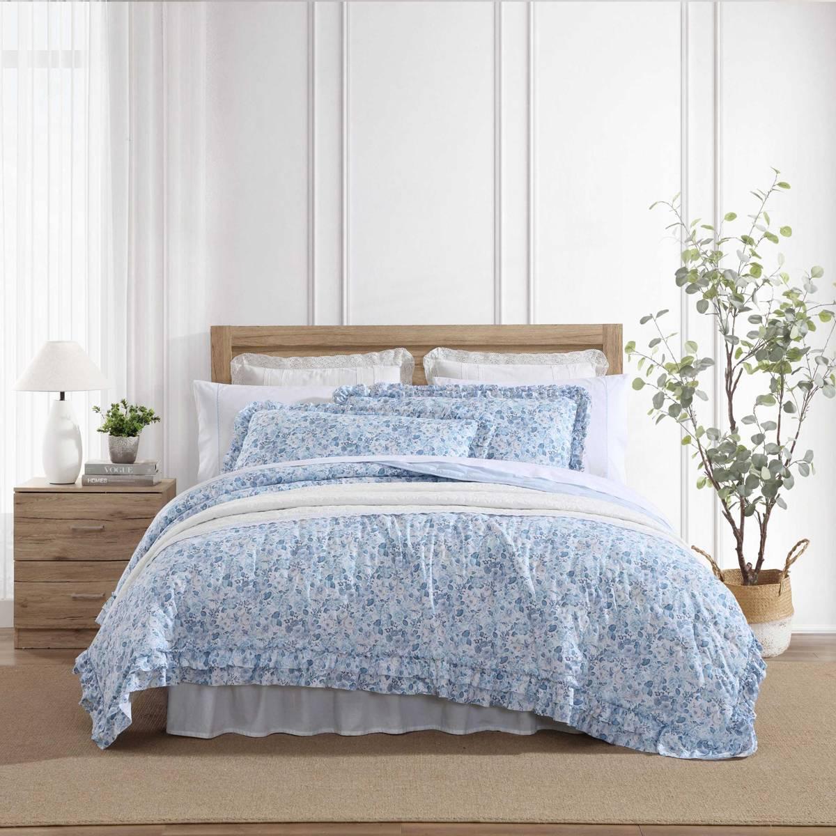 Click here for Laura Ashley(R) Quartet Microfiber Reversible Quil... prices