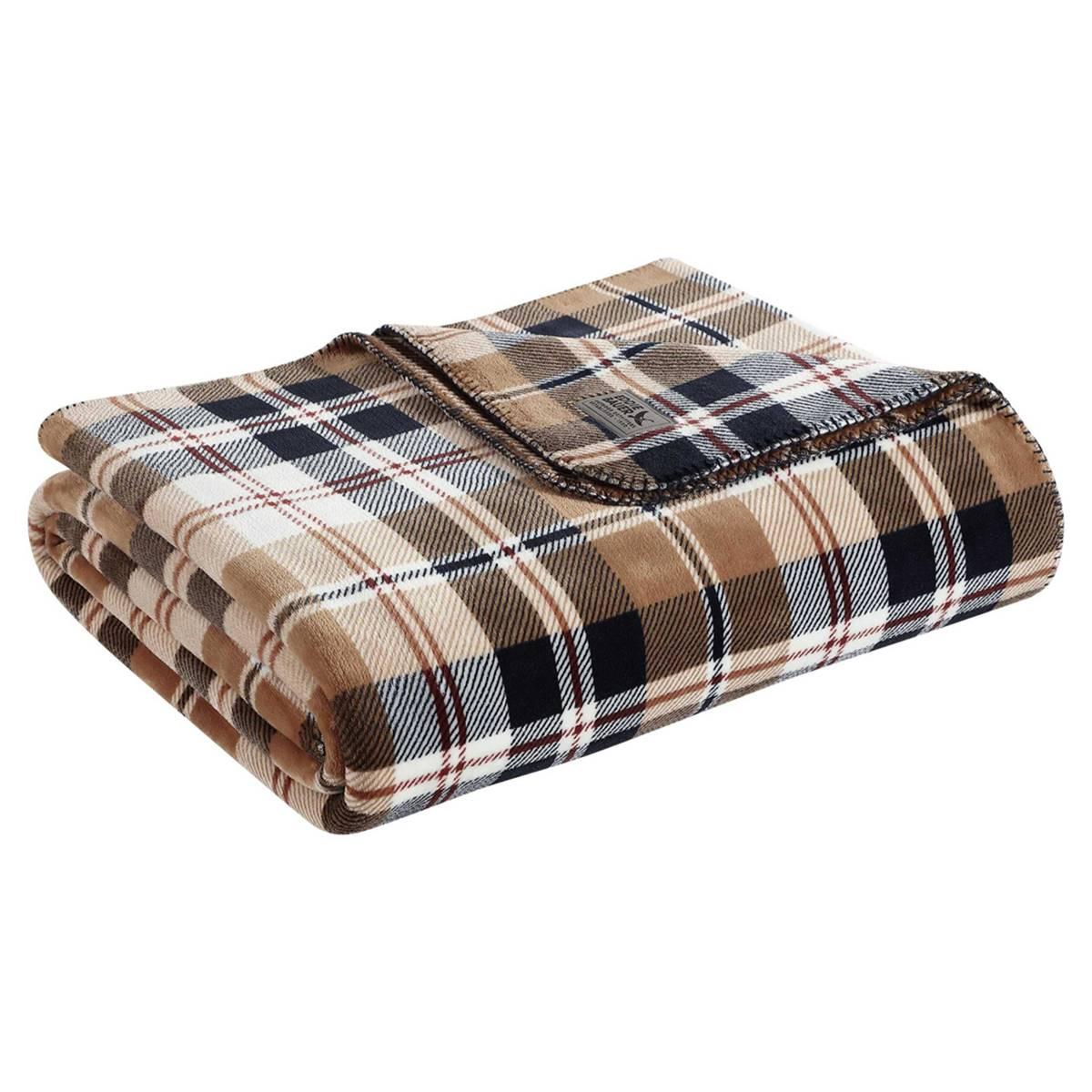 Click here for Eddie Bauer Trailhead Plaid Plush-Fleece Reversibl... prices