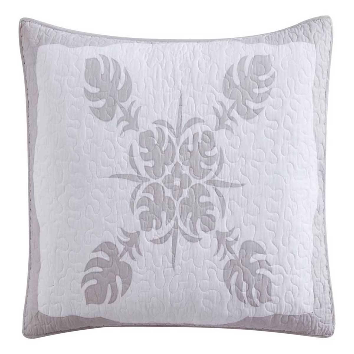 Tommy Bahama Home Molokai Embroidered Sham  King - Gray