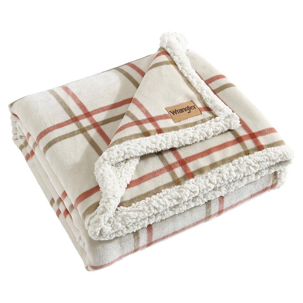 Click here for Wrangler Colt Plush Reversible Sherpa Throw prices