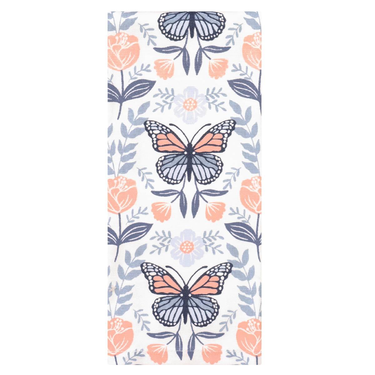 Click here for Ritz Mirrored Butterflies Dual Kitchen Towel prices