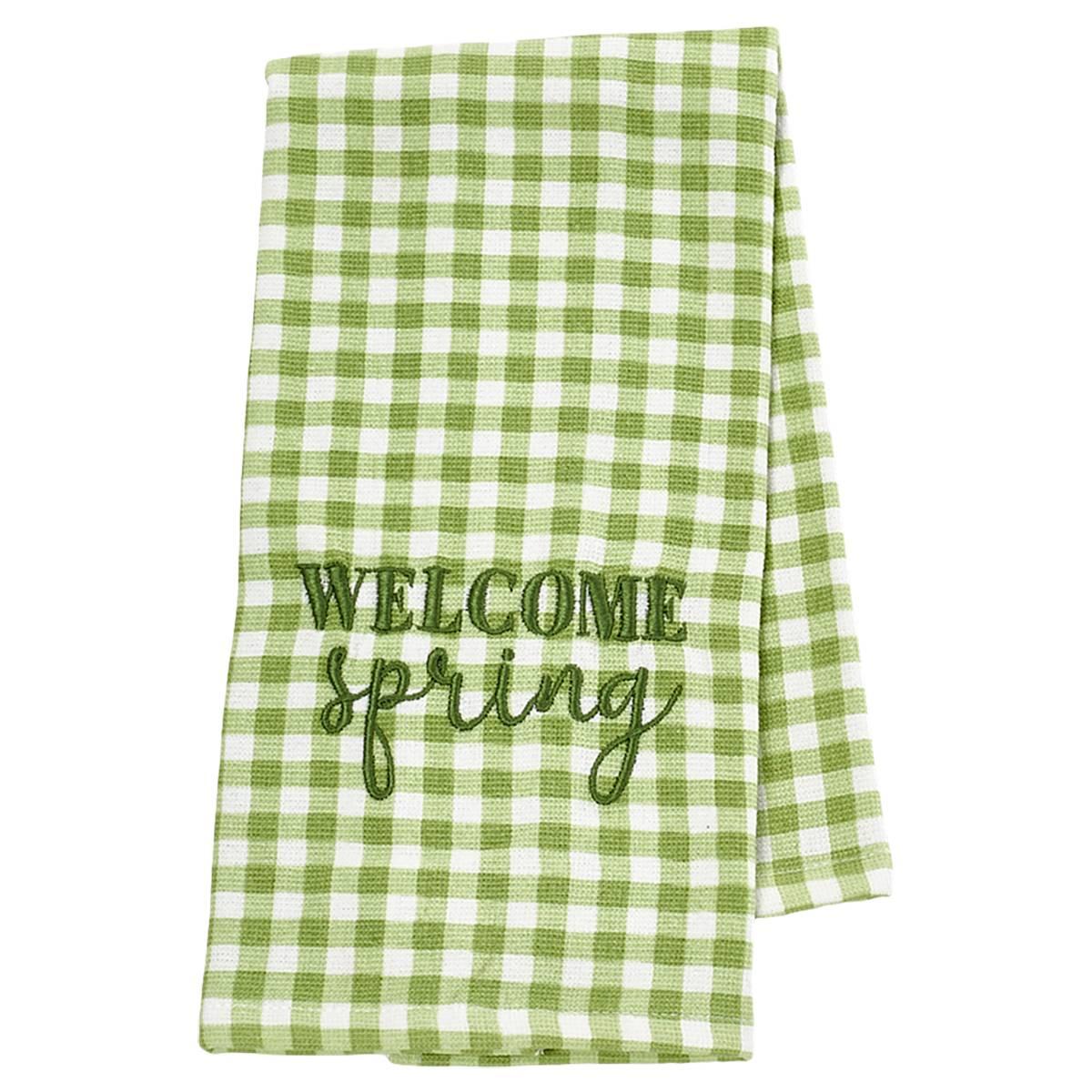 Click here for Welcome Spring Check Kitchen Towel prices