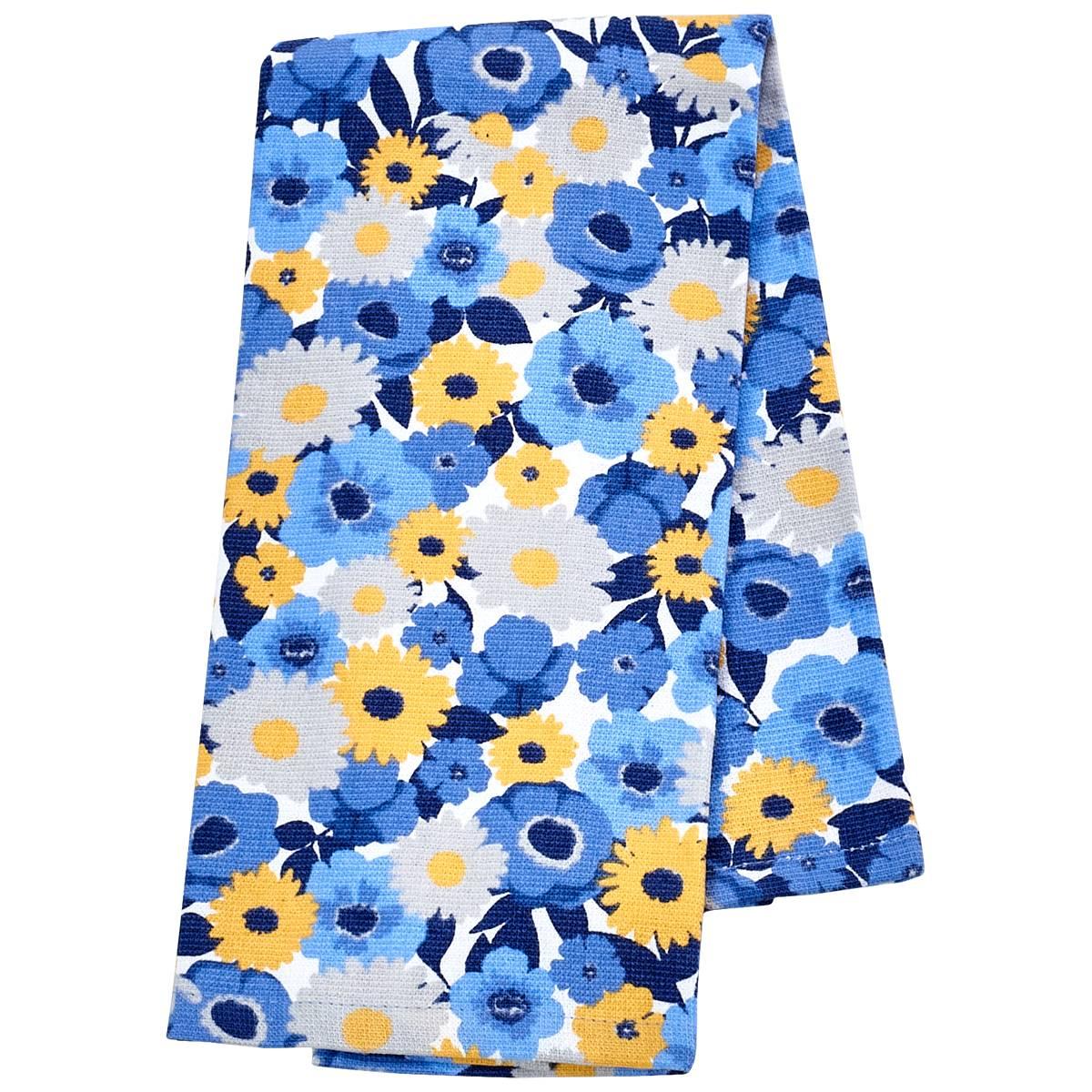 Click here for Filed Blossoms Blue Dual Purpose Kitchen Towel prices