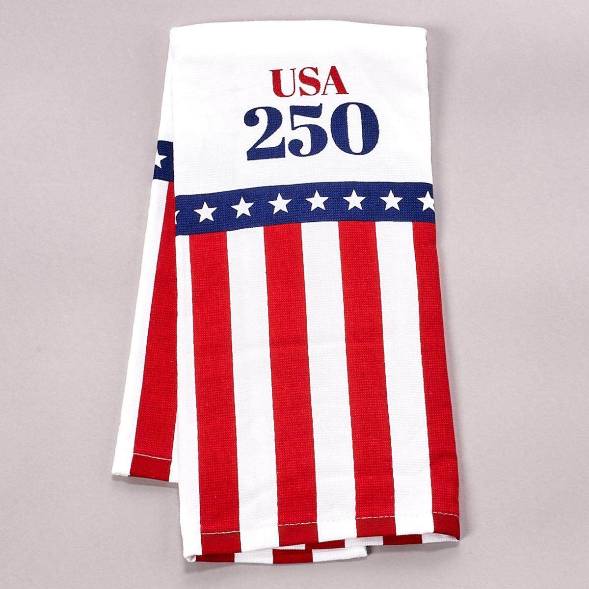 Click here for USA  Vertical Stripe Dual Kitchen Towel prices