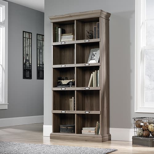 Click here for Sauder Barrister Lane Tall Bookcase - Salt Oak prices