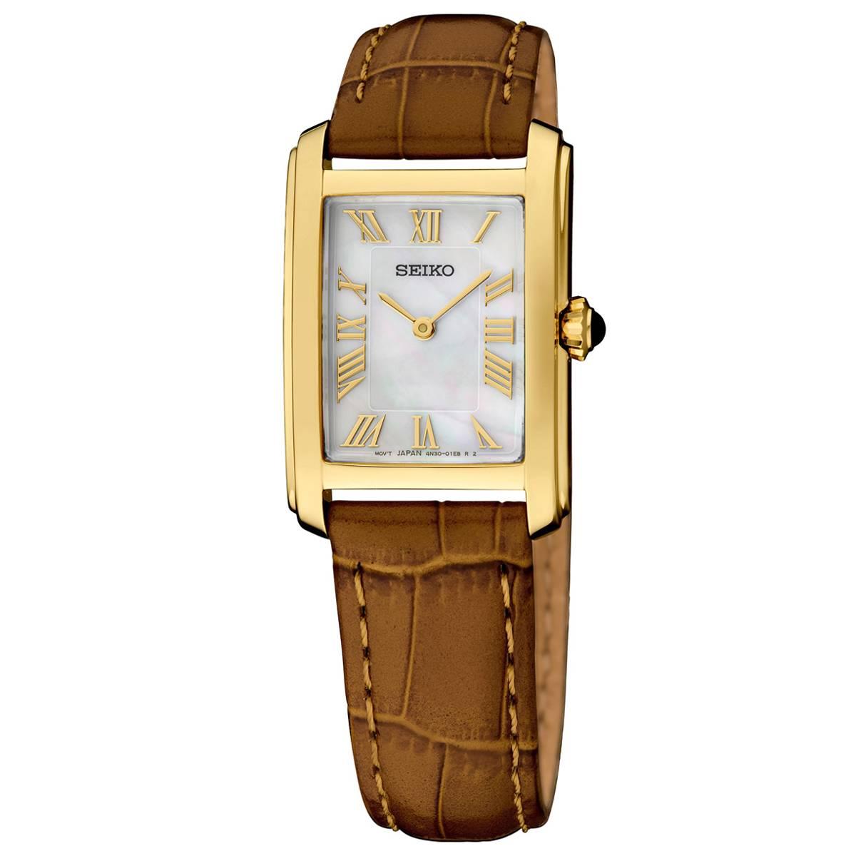 Click here for Womens Seiko Essentials Collection Gold-Tone Watch... prices