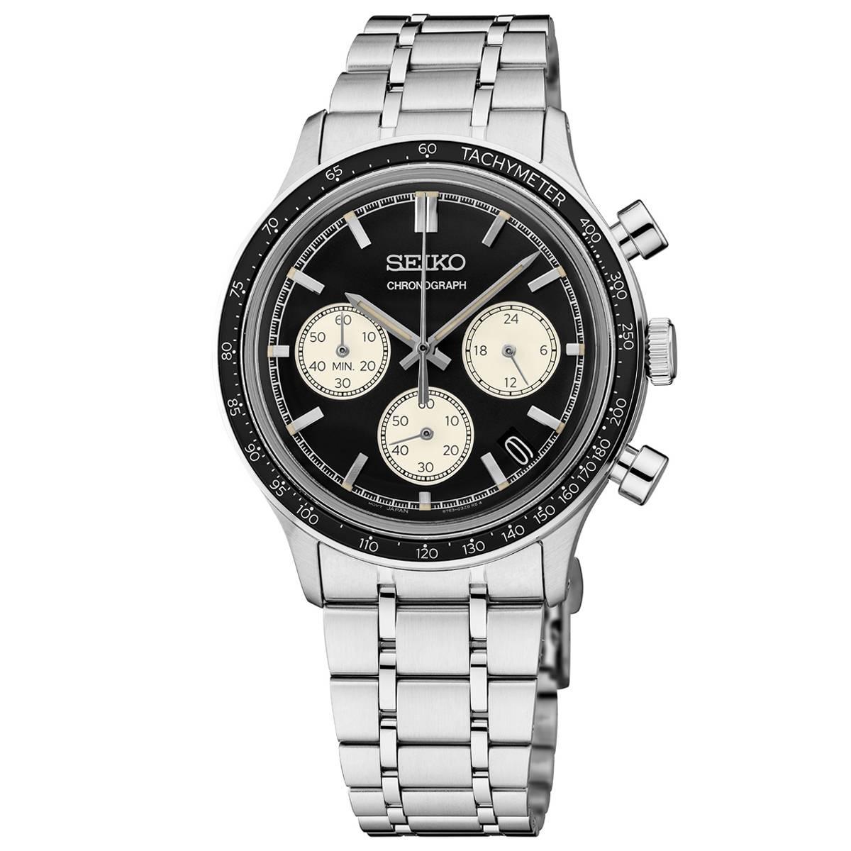 Click here for Mens Seiko Essentials Collection Black Dial Quartz... prices