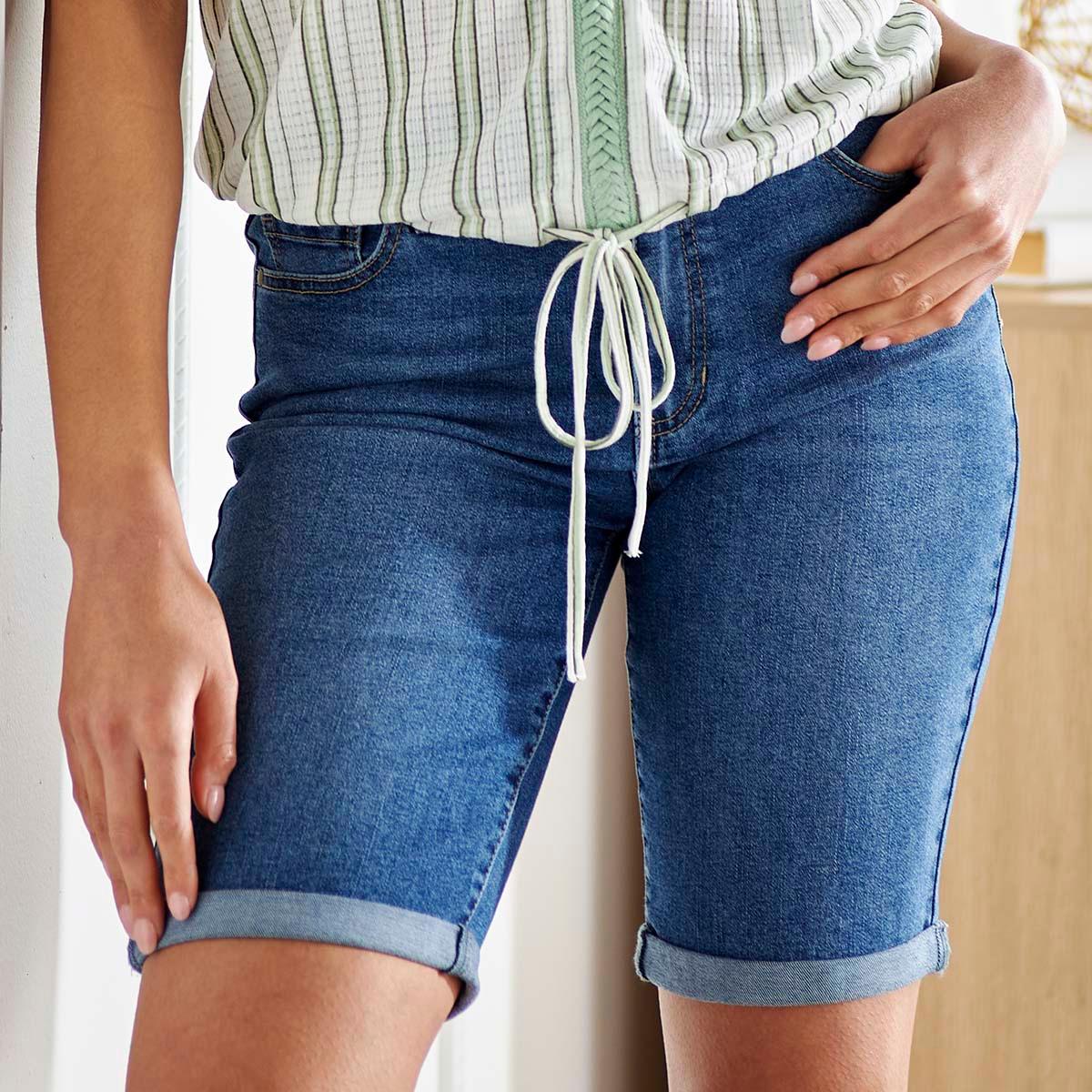 Click here for Womens d.jeans(R) High Rise Baby Roll Cuff Denim B... prices