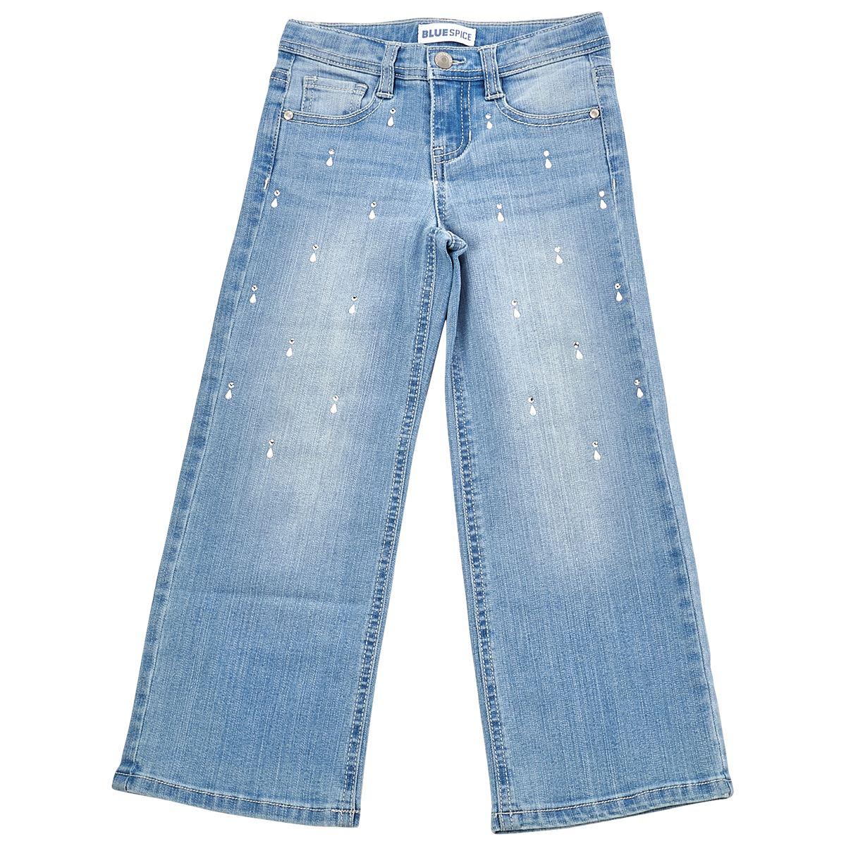 Click here for Girls (4-6x) Blue Spice Wide Leg Jeans w/ Pearls &... prices