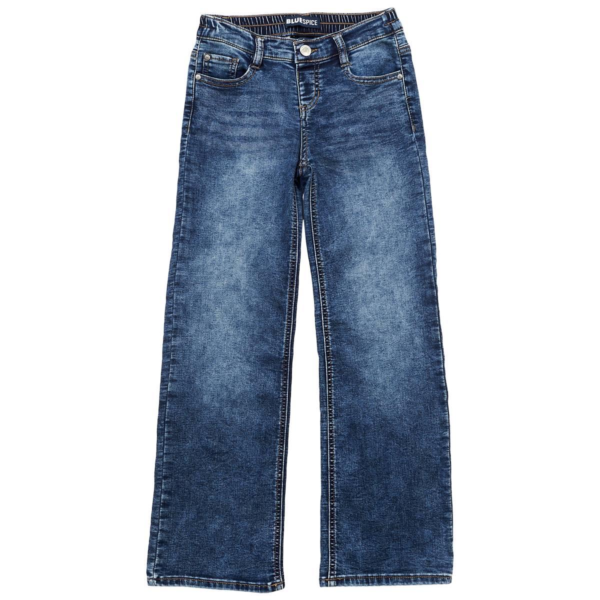 Click here for Girls (7-12) Blue Spice Cozy Knit Wide Leg Jeans prices