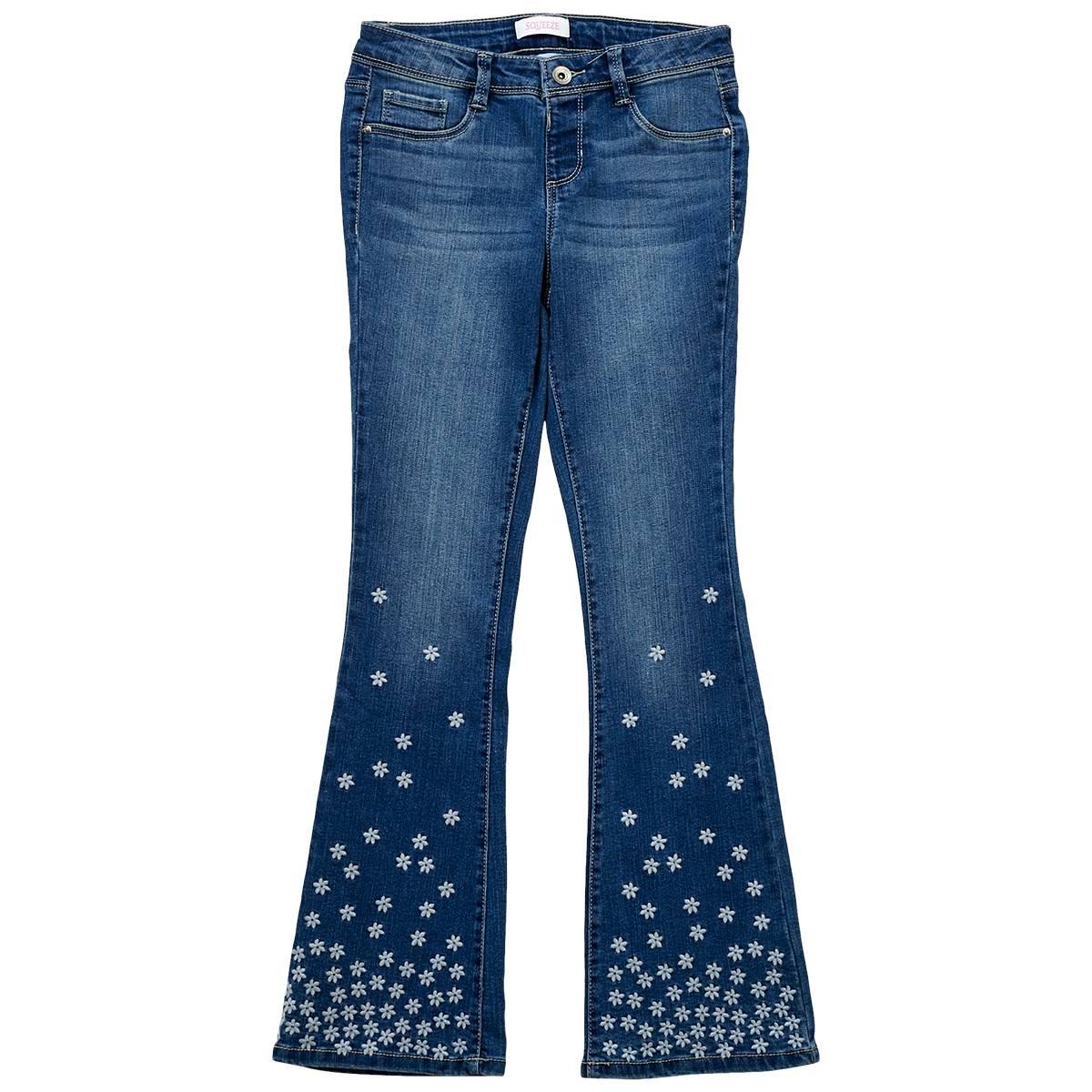 Click here for Girls (7-16) Squeeze Flare Jeans w/ Mini Embroider... prices