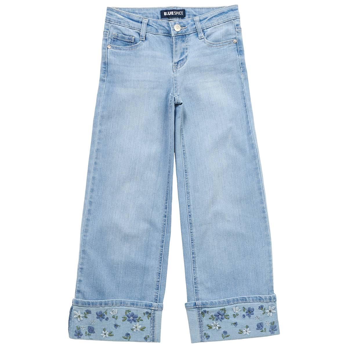 Click here for Girls (7-12) Blue Spice Wide Leg Embroidered Big C... prices