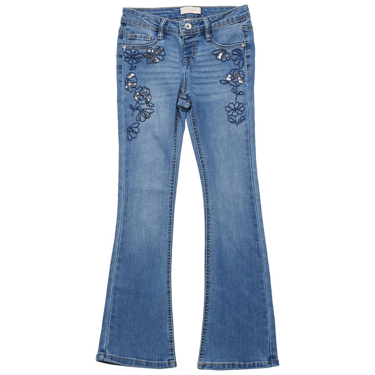 Click here for Girls (7-12) Squeeze Sequin & Floral Embroidery Fl... prices