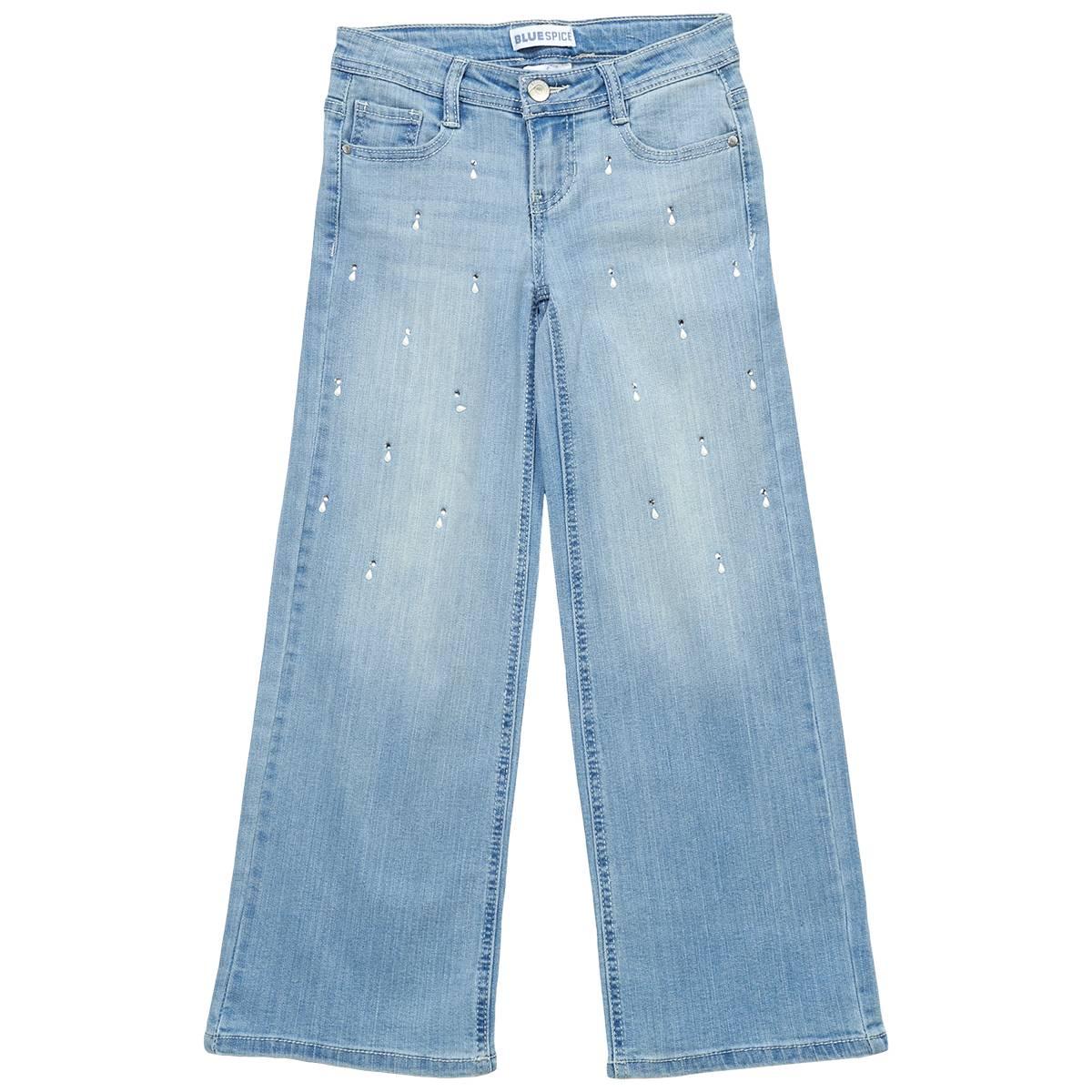 Click here for Girls (7-16) Blue Spice Wide Leg Jeans w/ Pearls &... prices