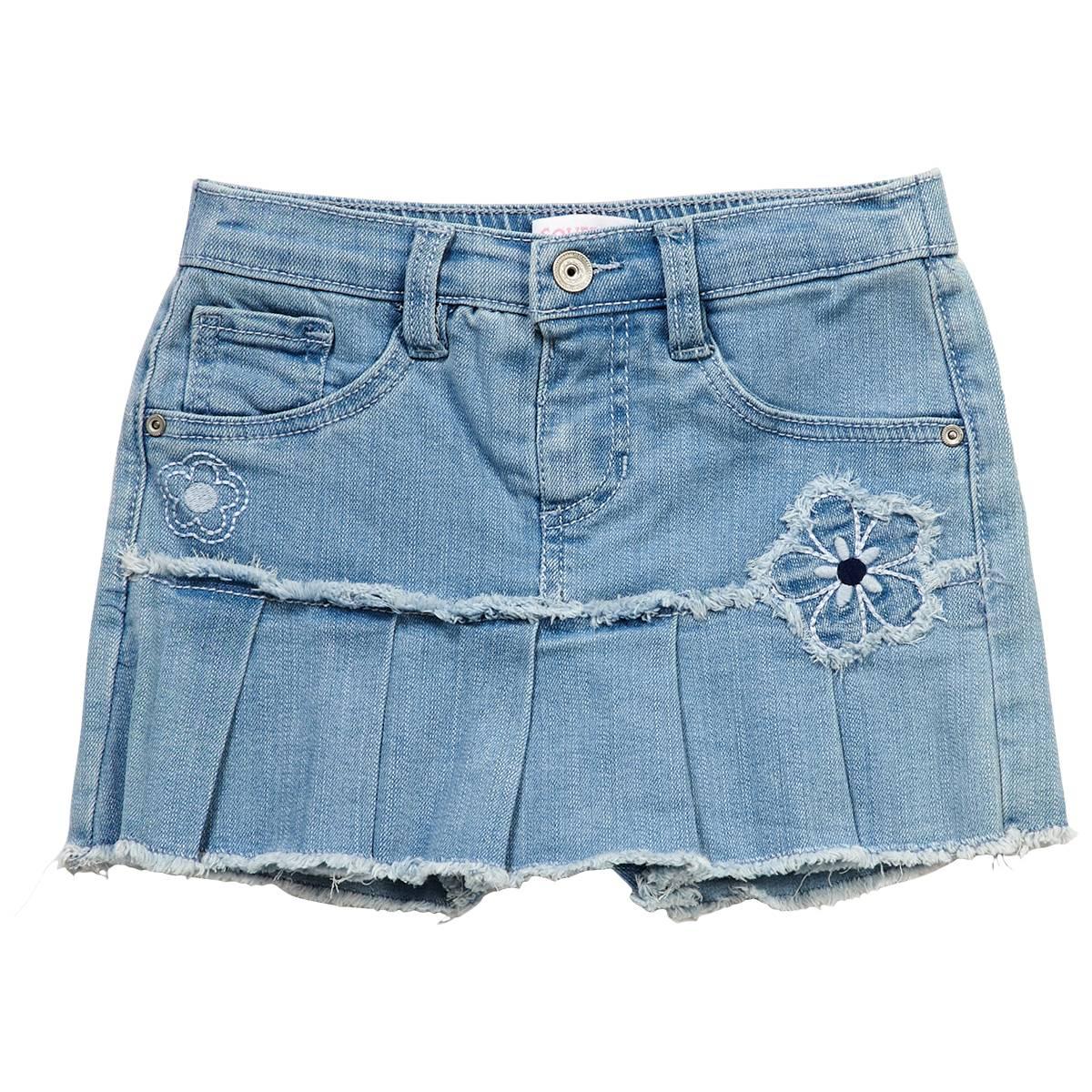 Click here for Girls (4-6x) Squeeze Pleated Floral Denim Skorts prices
