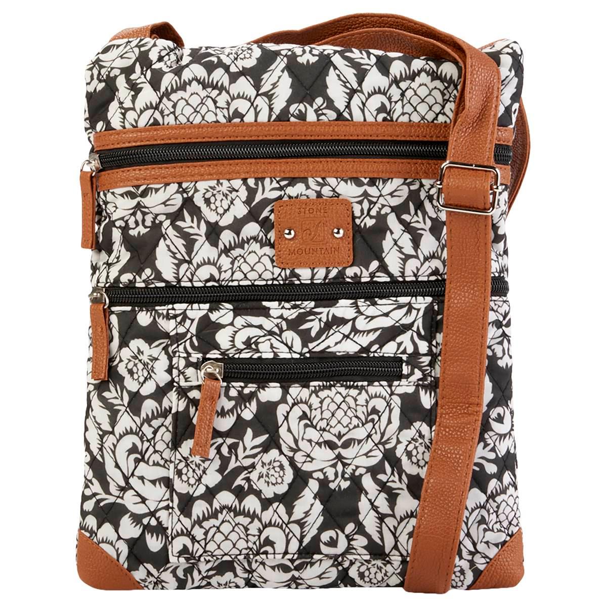 Click here for Stone Mountain Quilted Lockport Floral Crossbody -... prices