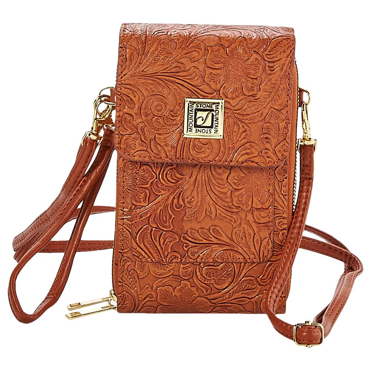 Click here for Stone Mountain Tooled Crossbody Wallet prices