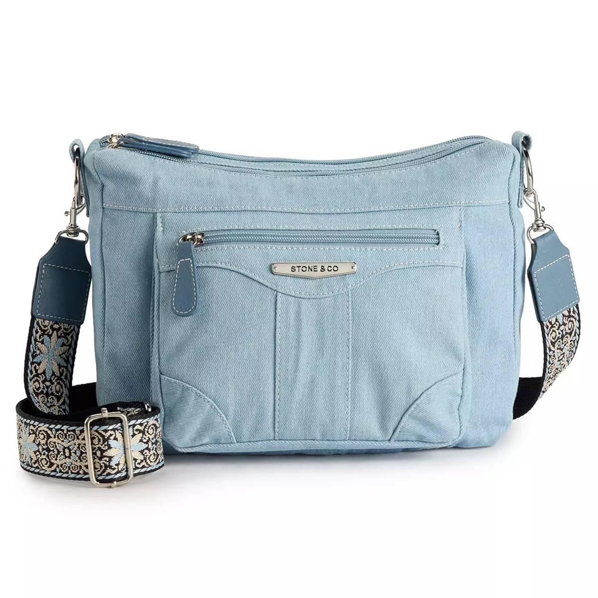 Click here for Stone Mountain Festival Denim Hobo Crossbody prices