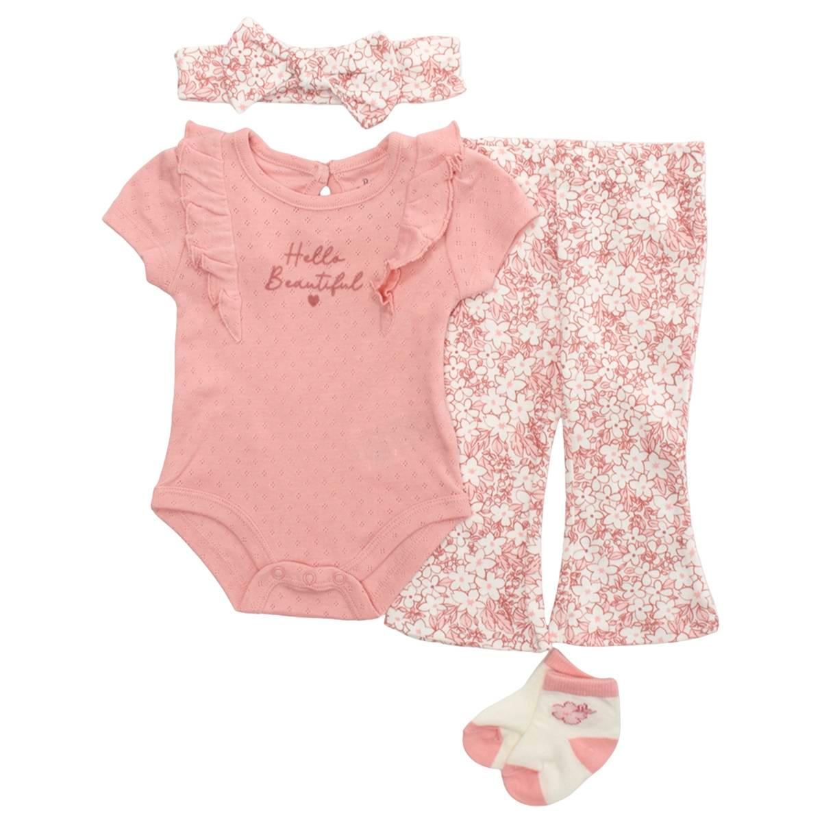 Click here for Baby Girl (3-9M) Baby Essentials(R) 4pc. Hello Bea... prices