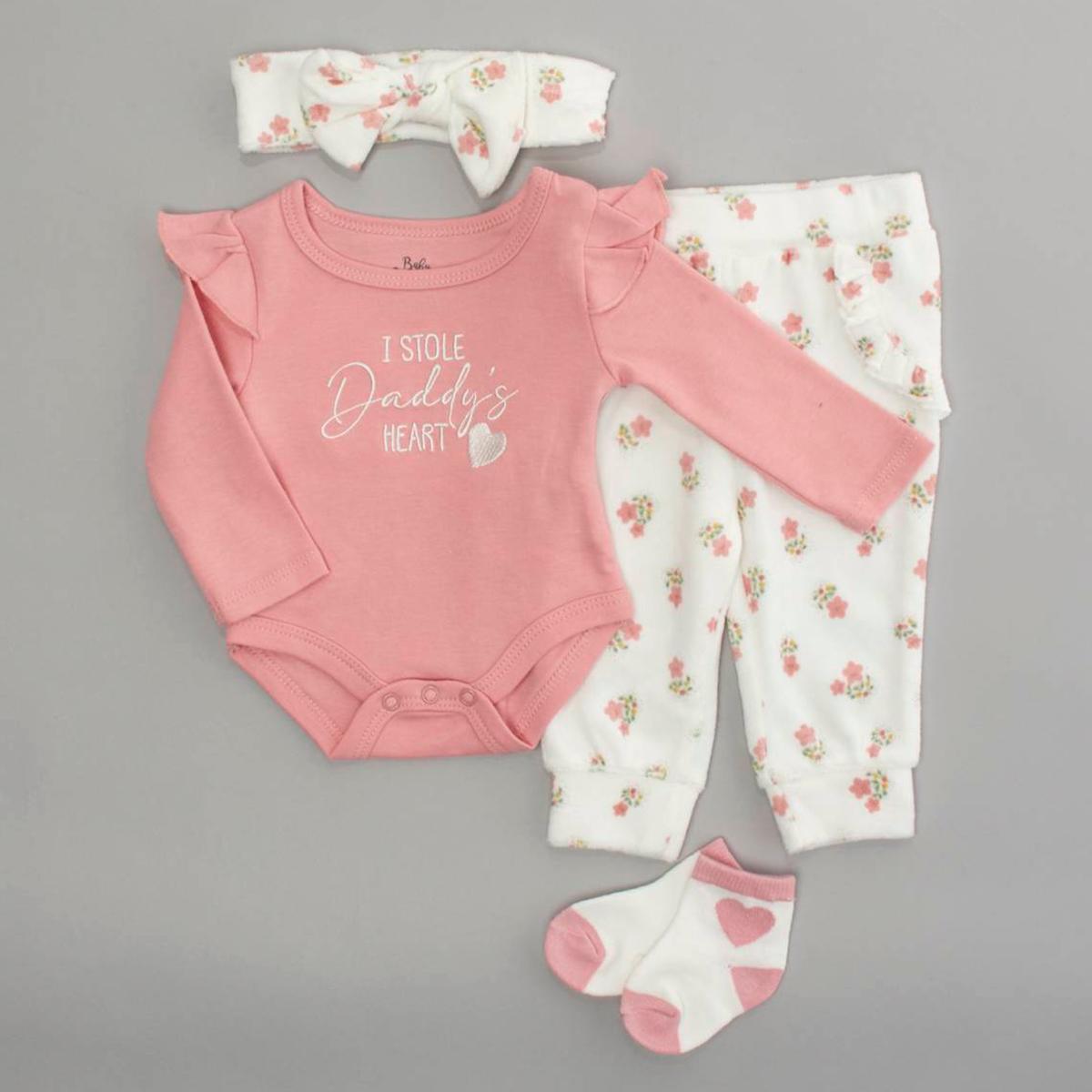 Click here for Baby Girl (3-9M) Baby Essentials(R) 4pc. Dads Hear... prices