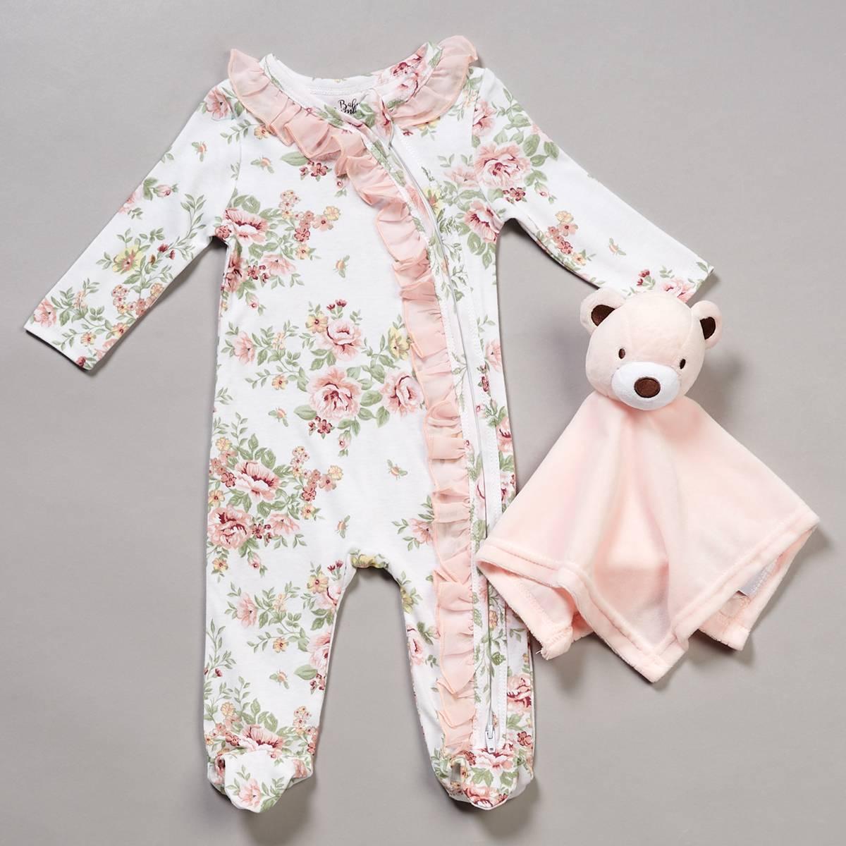 Click here for Baby Girl (NB-9M) Baby Essentials(R) Floral Footie... prices