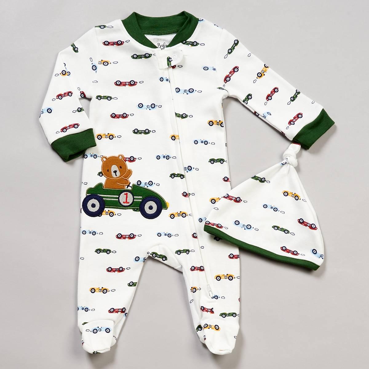 Click here for Baby Boy (NB-9M) Baby Essentials(R) Race Car Footi... prices