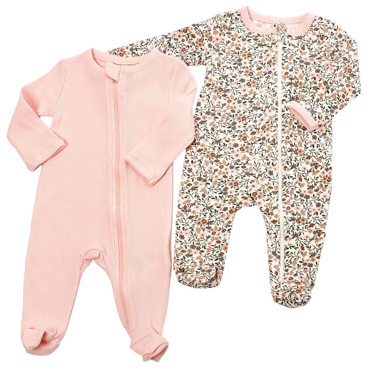 Click here for Baby Girl NB-9M) Baby Essentials(R) 2pk. Floral Fo... prices